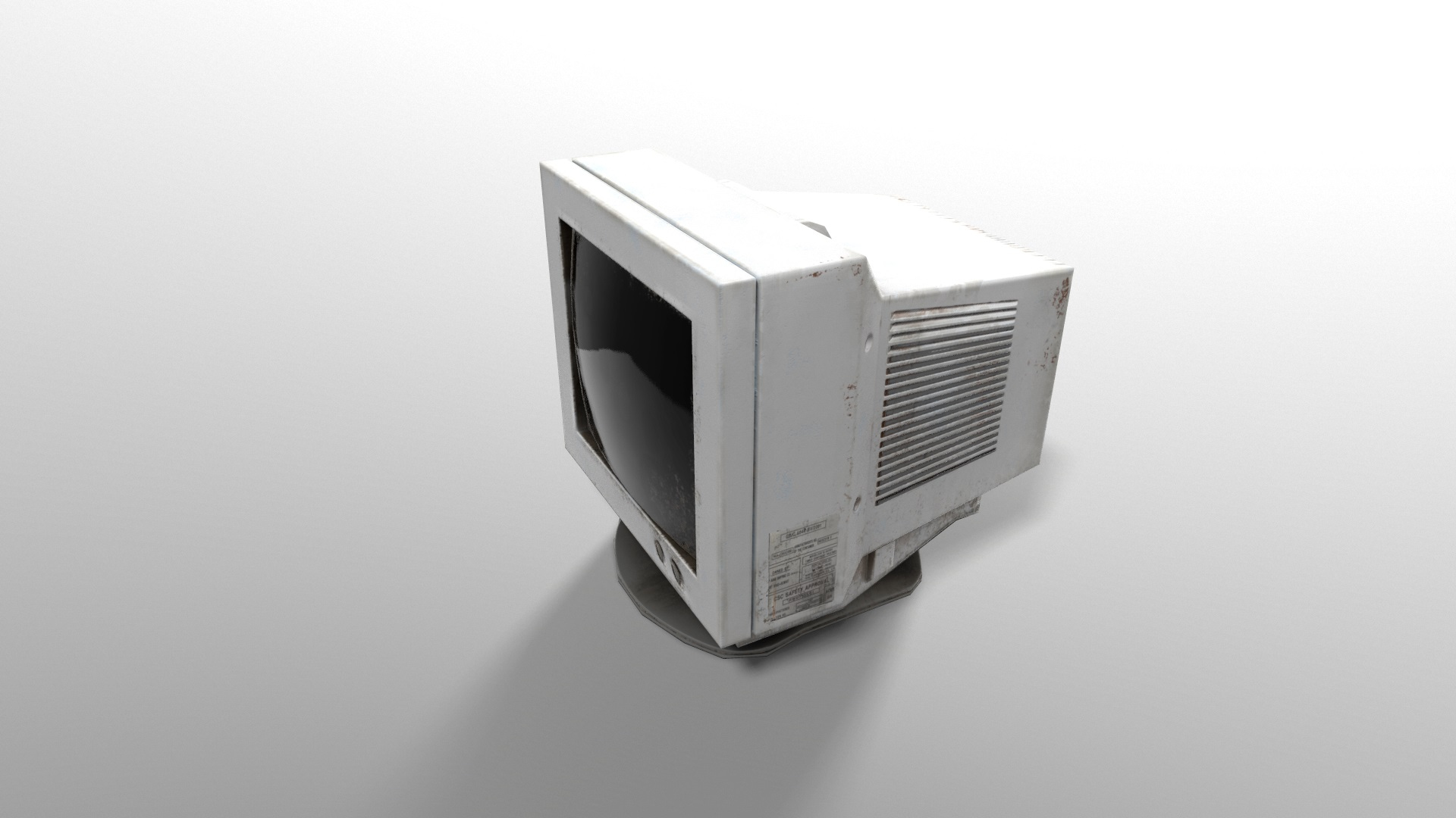 Old Computer Monitor 3D Model - TurboSquid 1471376