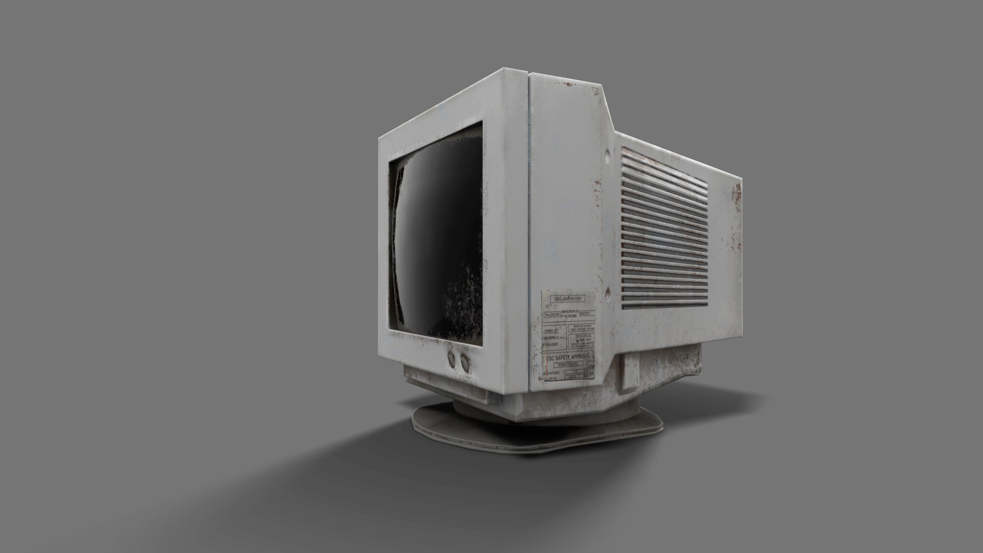 Old Computer Monitor 3D Model - TurboSquid 1471376