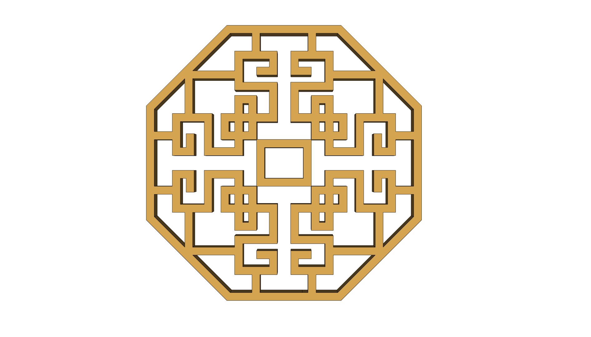 3D Chinese Style Window Frame Model - TurboSquid 1809306