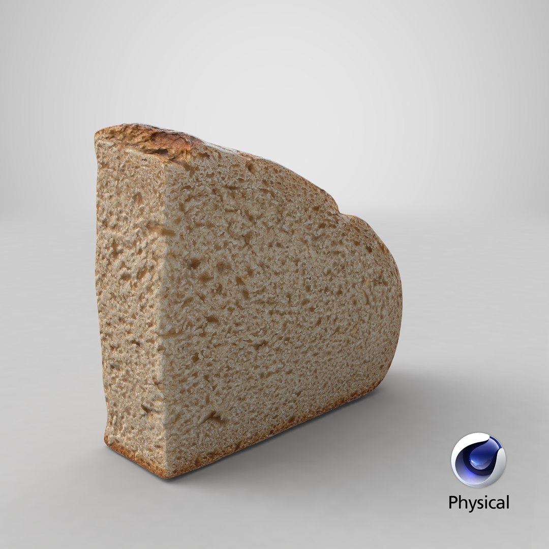 3D Rye Bread Slice - TurboSquid 1873058