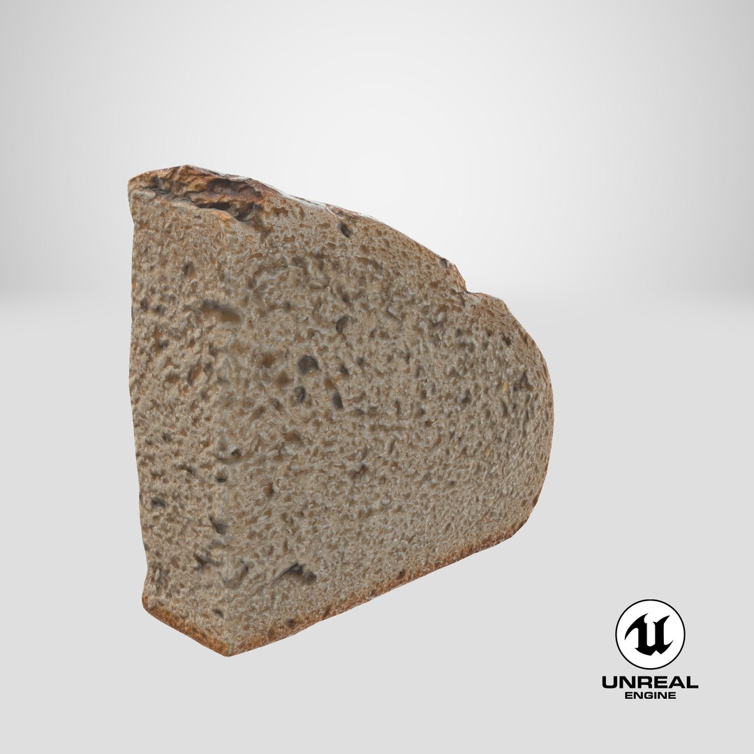 3D Rye Bread Slice - TurboSquid 1873058