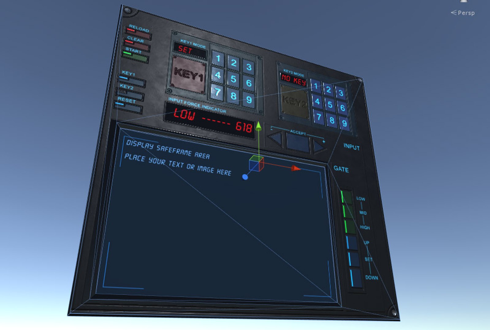 3d control panels