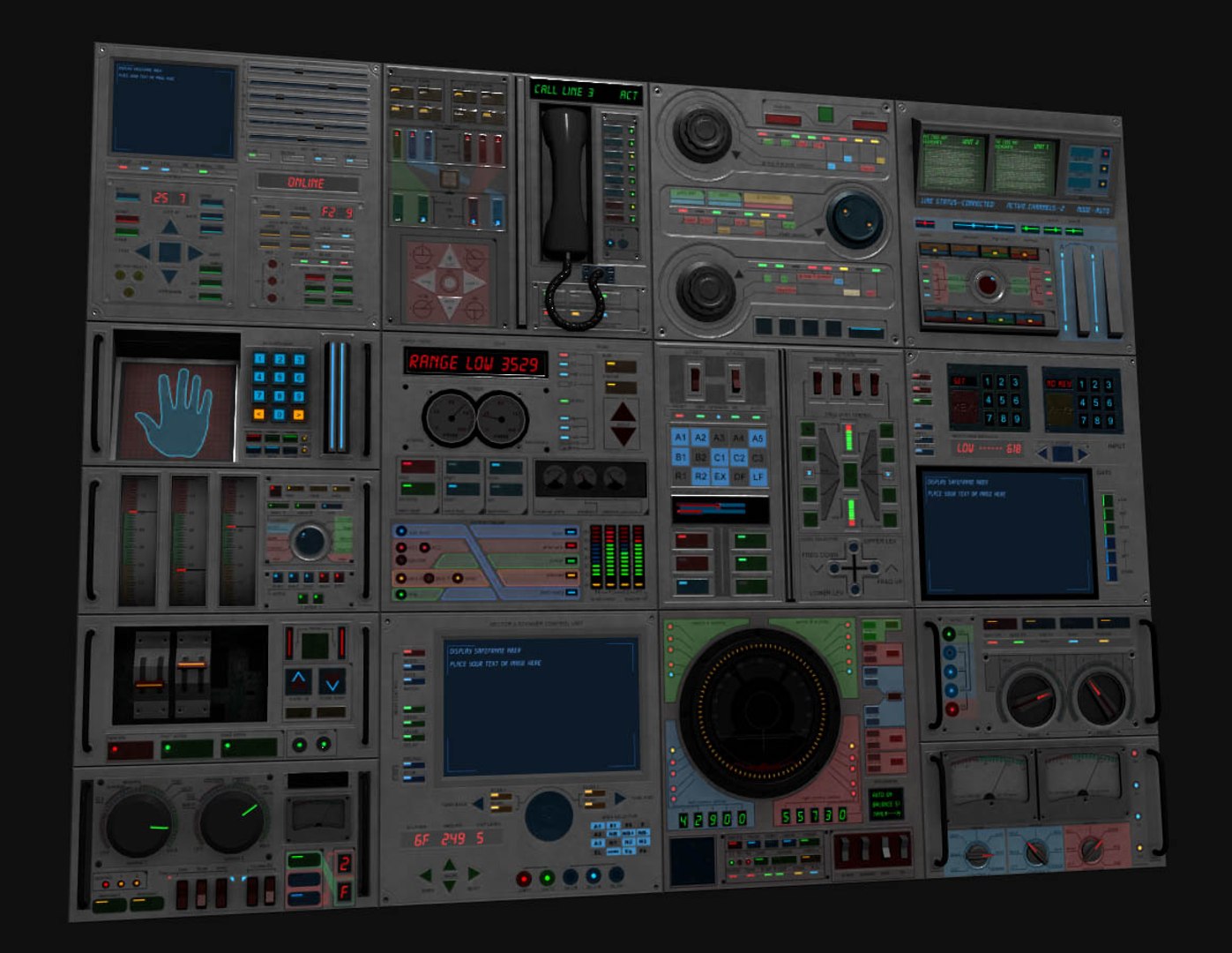 3d control panels