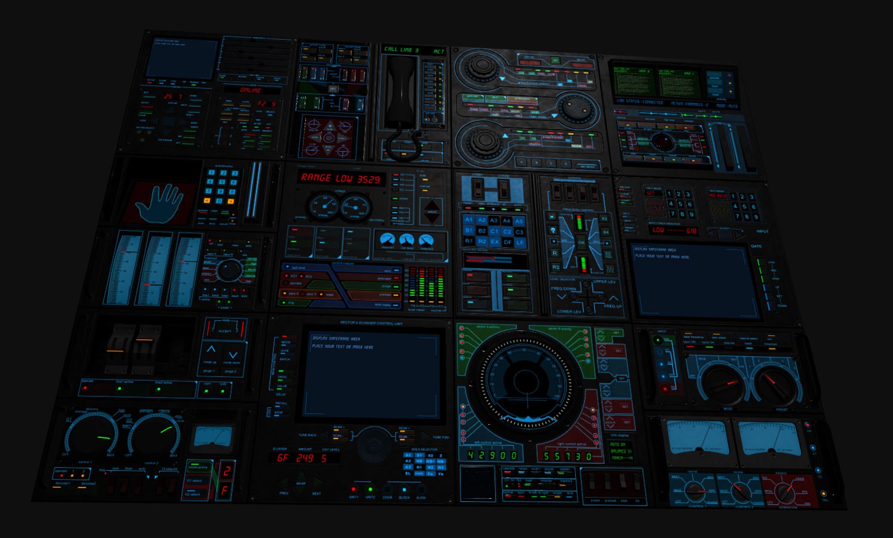 3d control panels