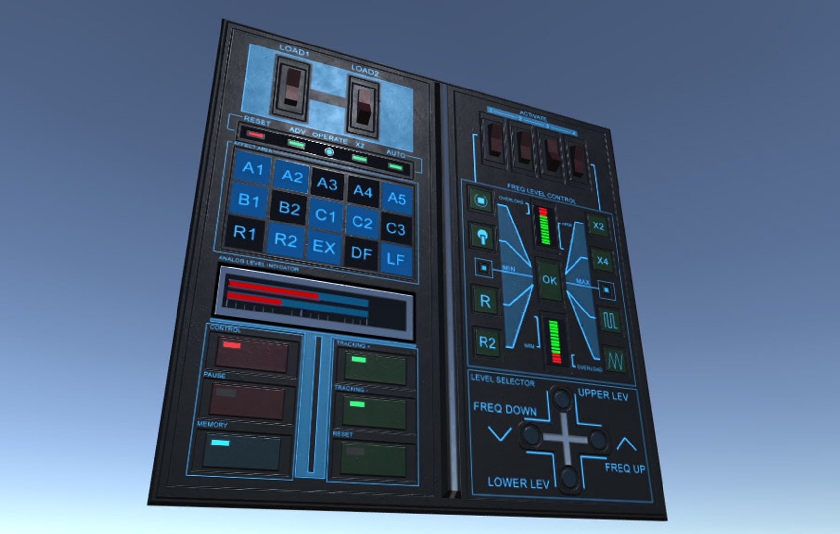 3d control panels