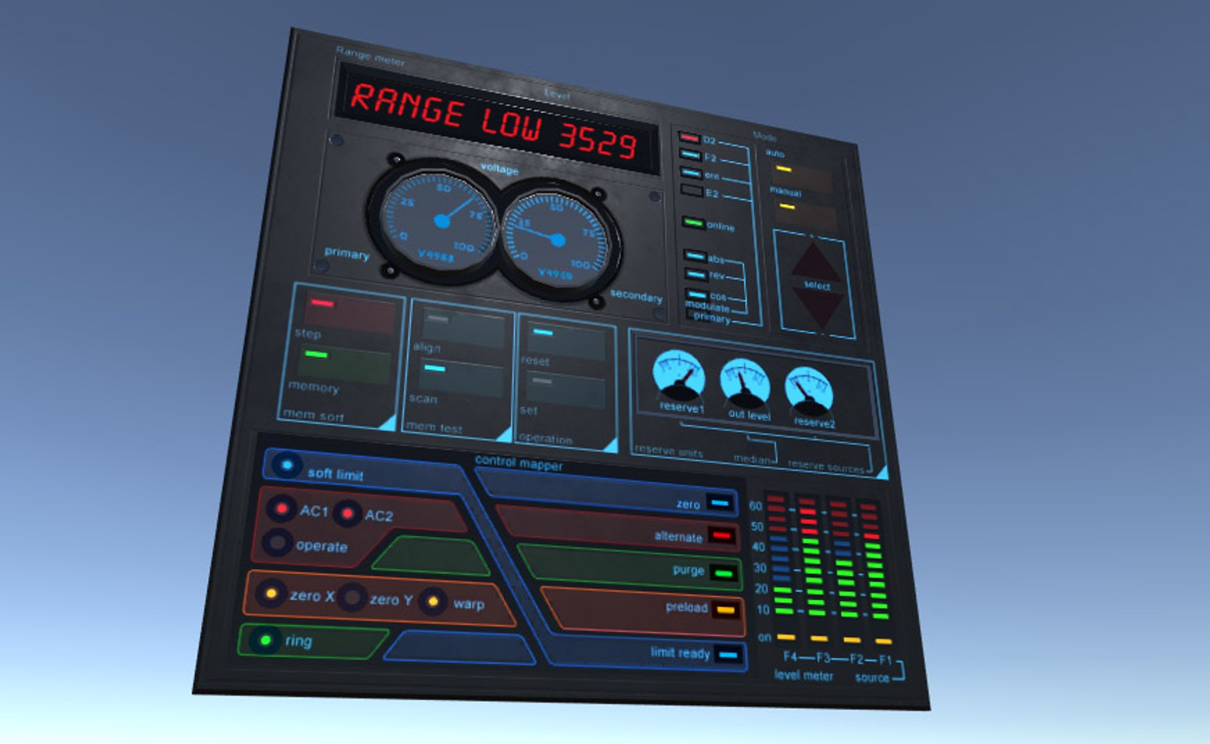 3d control panels