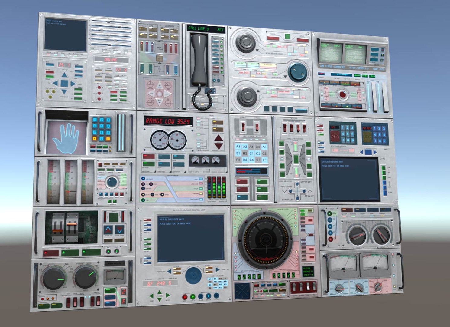 3d control panels