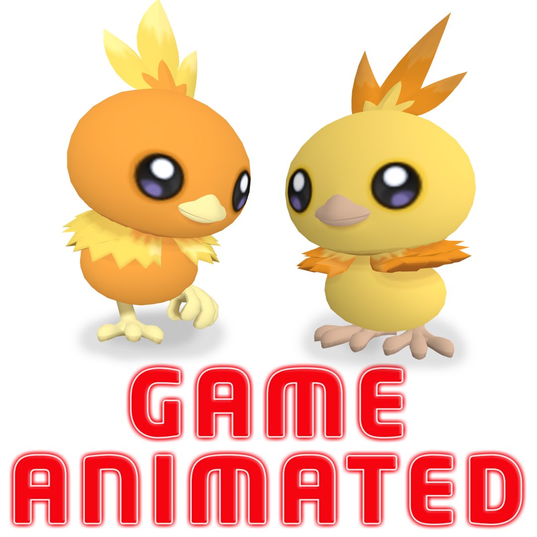 3D POKEMON Torchic Animated Game Already Model - TurboSquid 1939741