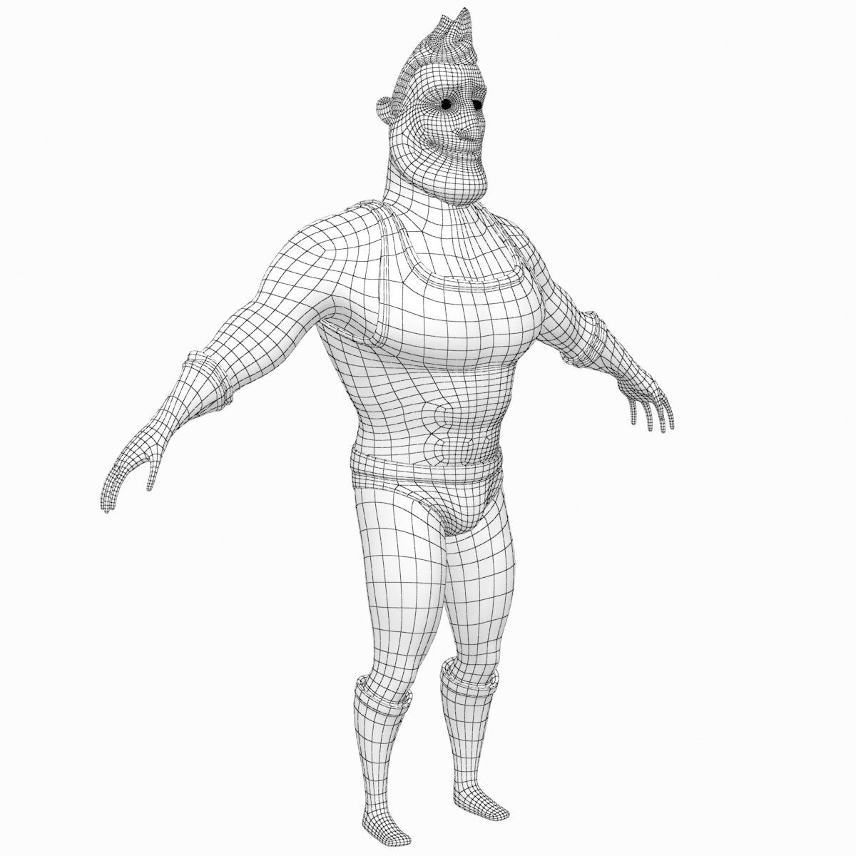 3d hero body animation model