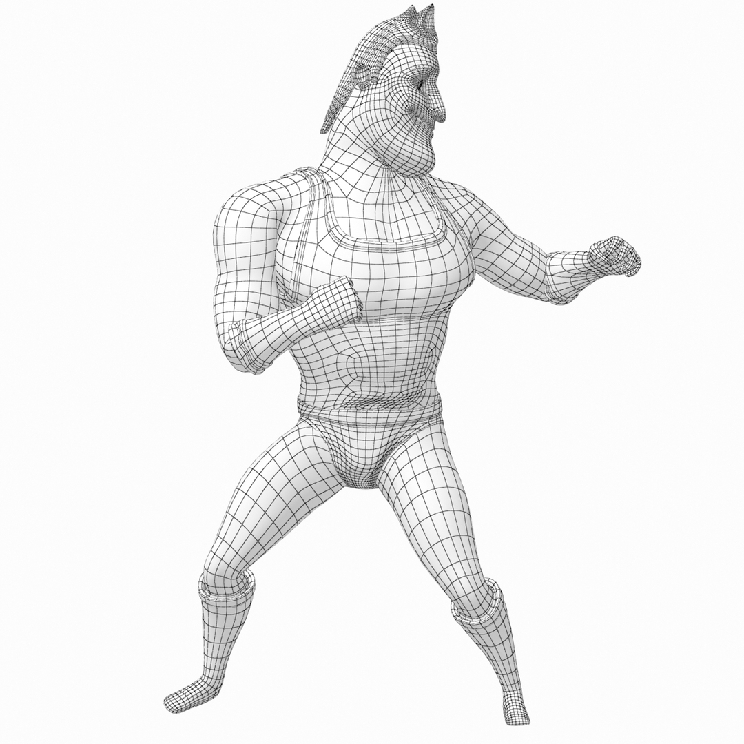 3d hero body animation model