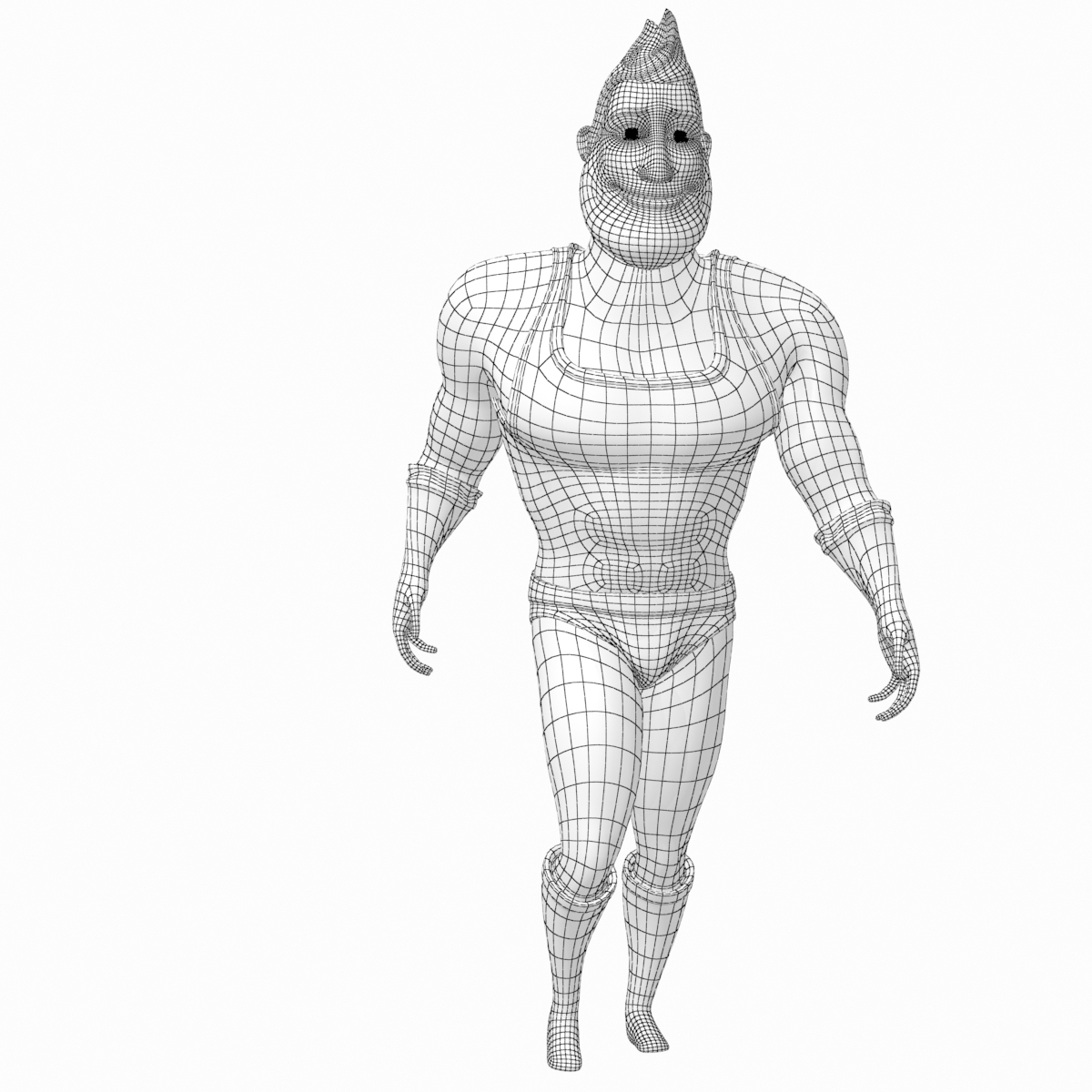 3d hero body animation model