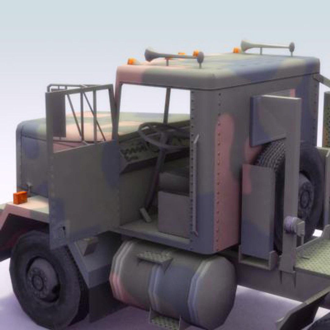 M915 Semi Truck Transportation 3d Model