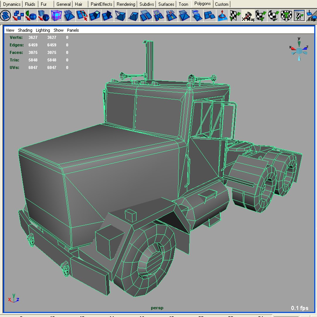 M915 Semi Truck Transportation 3d Model