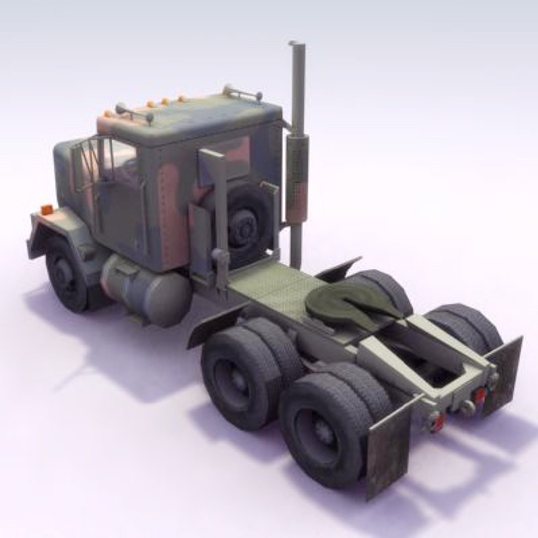 M915 Semi Truck Transportation 3d Model