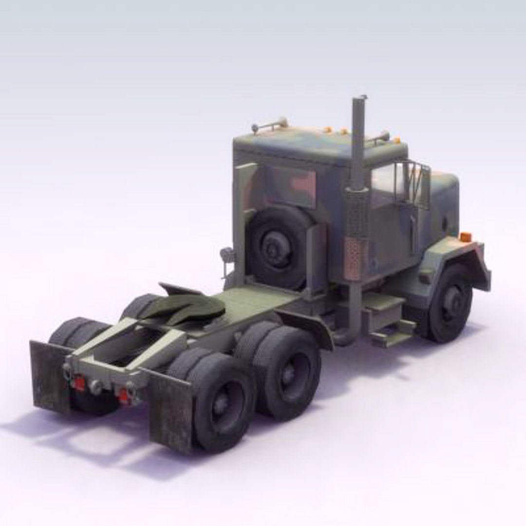 M915 Semi Truck Transportation 3d Model