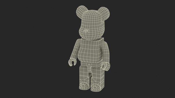 modelo 3d Figura de colección Bearbrick Negro para impresión 3D ...