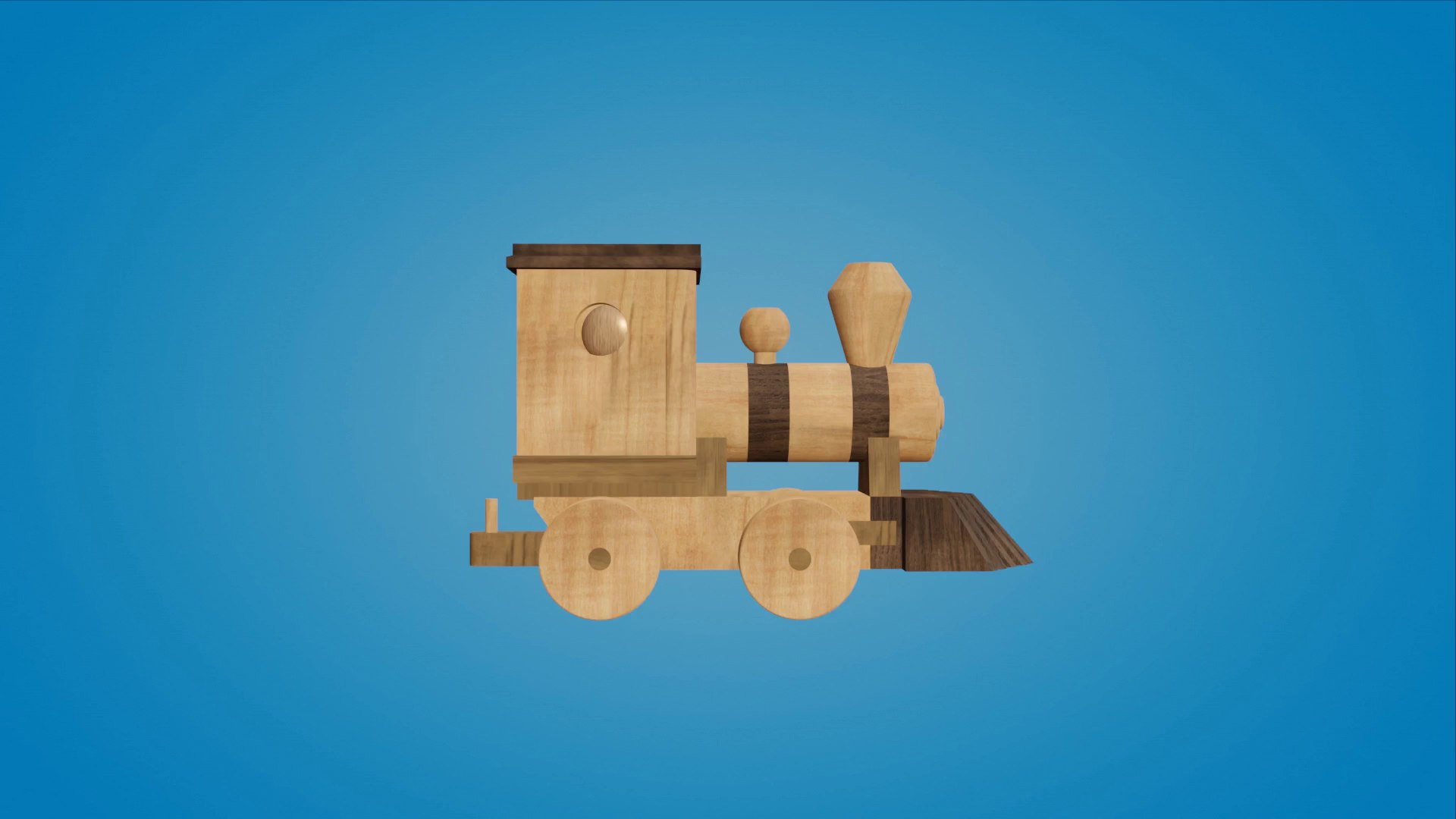 3D Handcrafted Wooden Locomotive Toy Train - TurboSquid 2470171