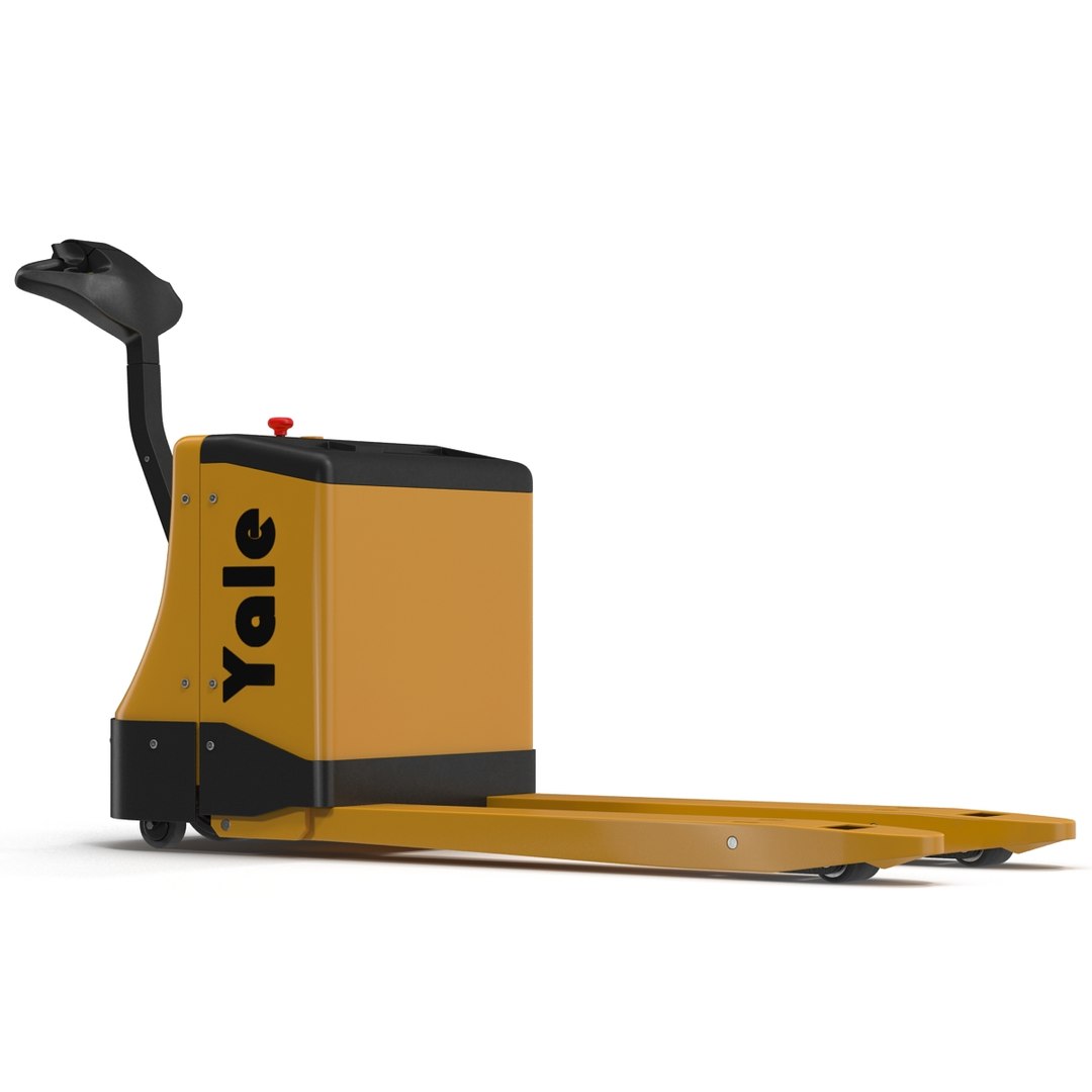 Max Powered Pallet Jack Yellow