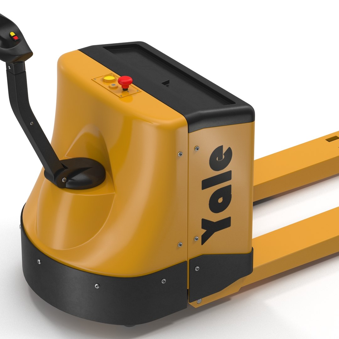 Max Powered Pallet Jack Yellow