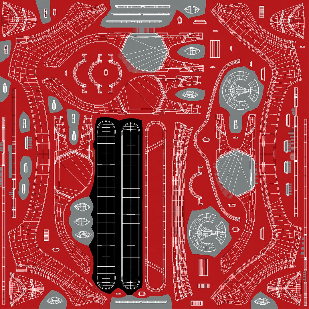 3D Futuristic Mono Lens Sunglasses Red - TurboSquid 2239803