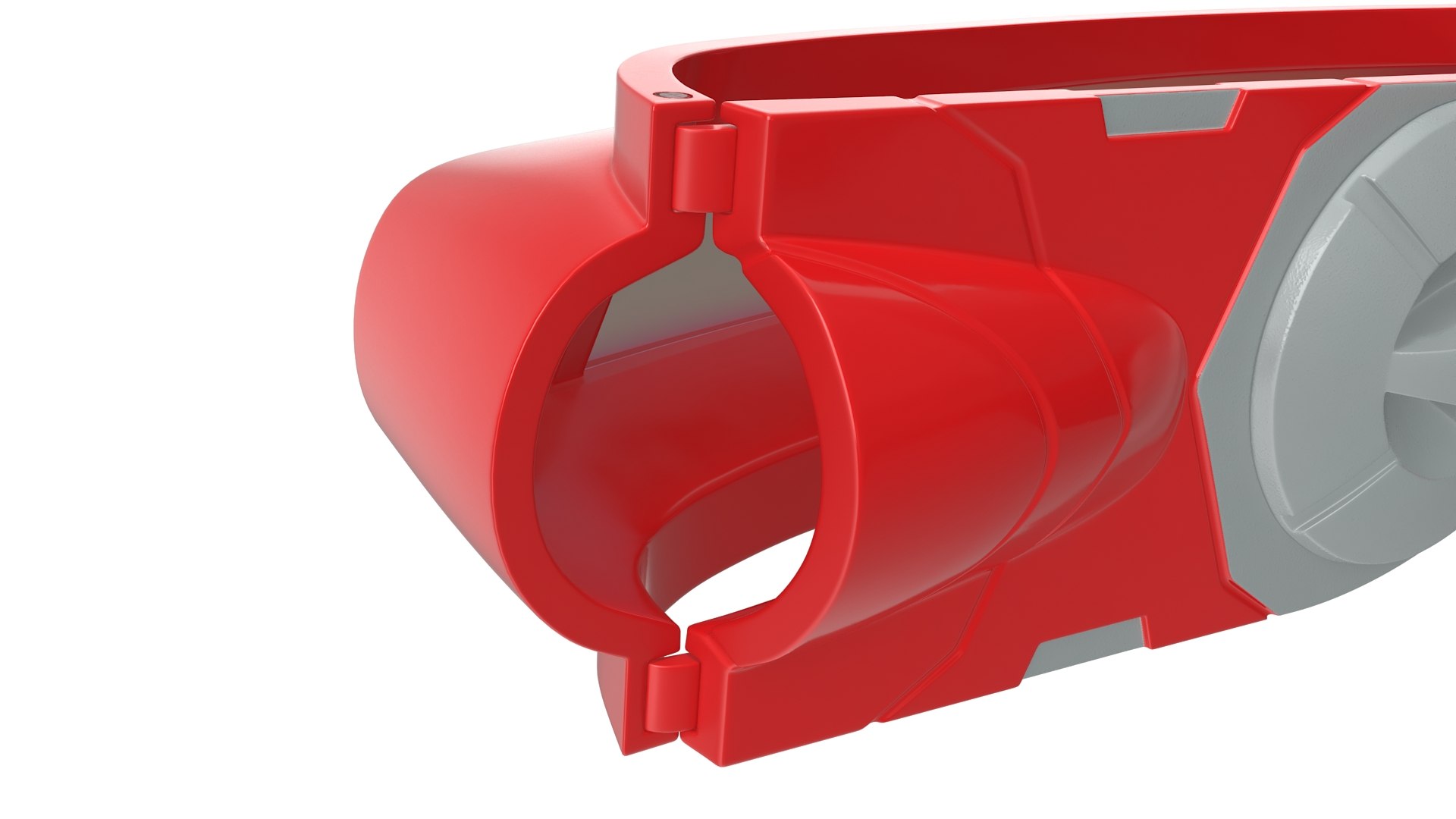 3D Futuristic Mono Lens Sunglasses Red - TurboSquid 2239803