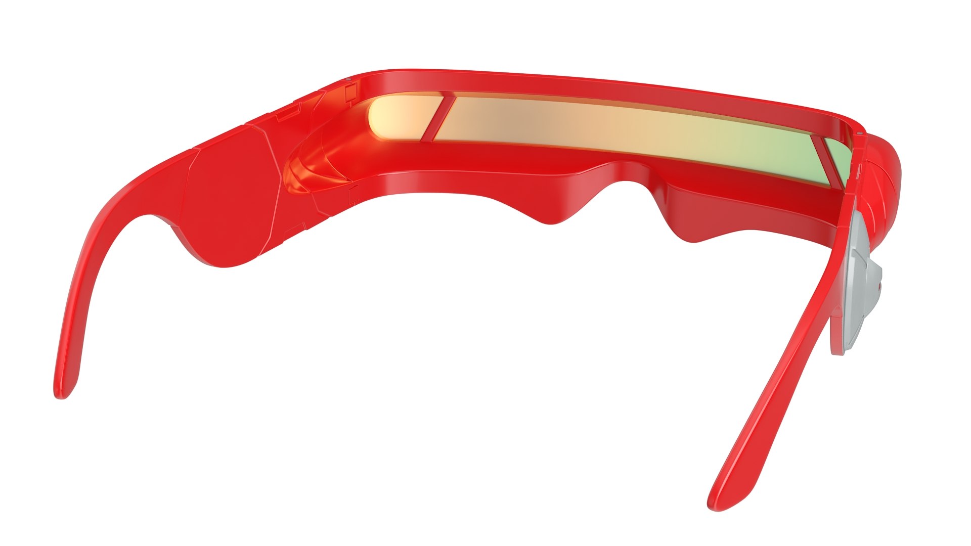 3D Futuristic Mono Lens Sunglasses Red - TurboSquid 2239803