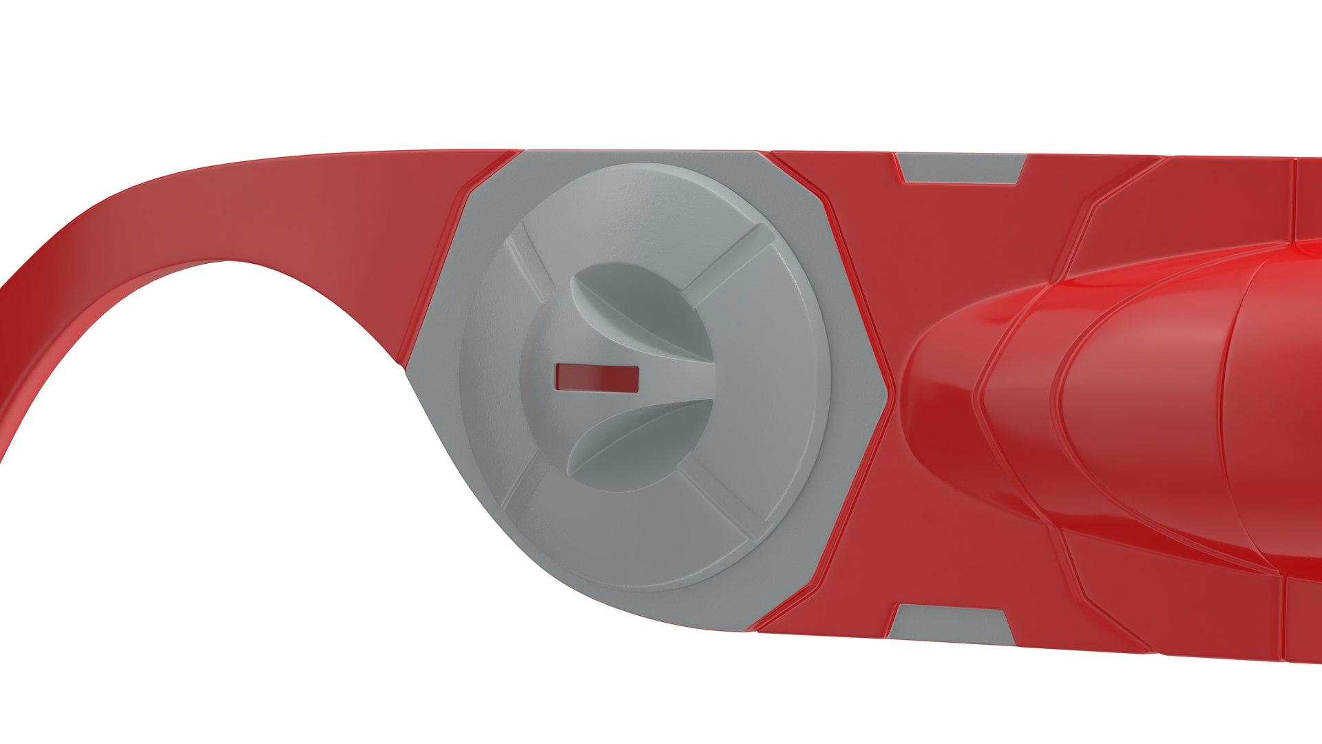 3D Futuristic Mono Lens Sunglasses Red - TurboSquid 2239803