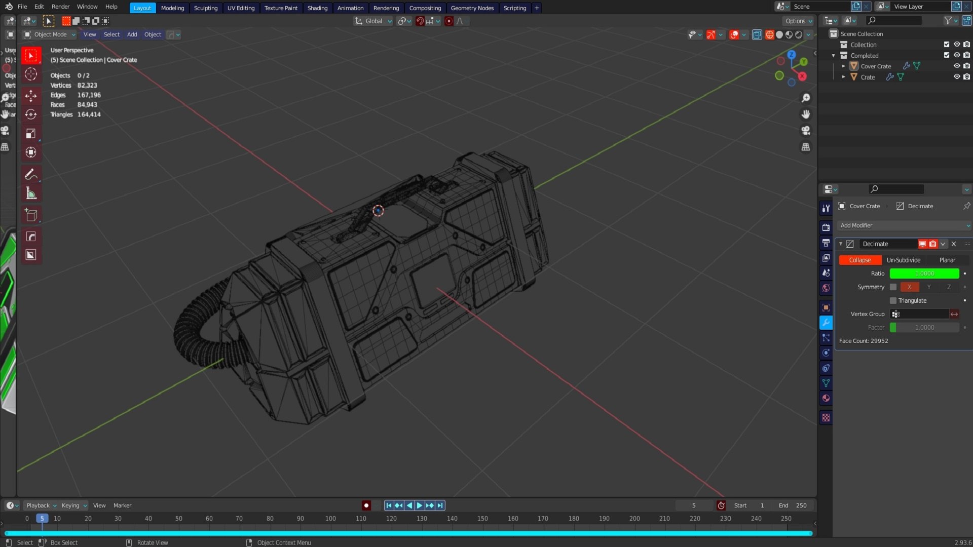 SCI-FI Triangle Crate 3D model - TurboSquid 1851157