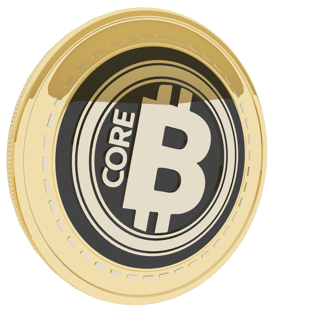 Bitcore Cryptocurrency Gold Coin 3D Model - TurboSquid 1783181