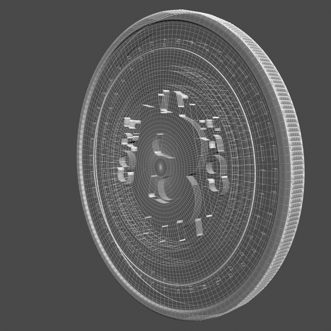 Bitcore Cryptocurrency Gold Coin 3D Model - TurboSquid 1783181