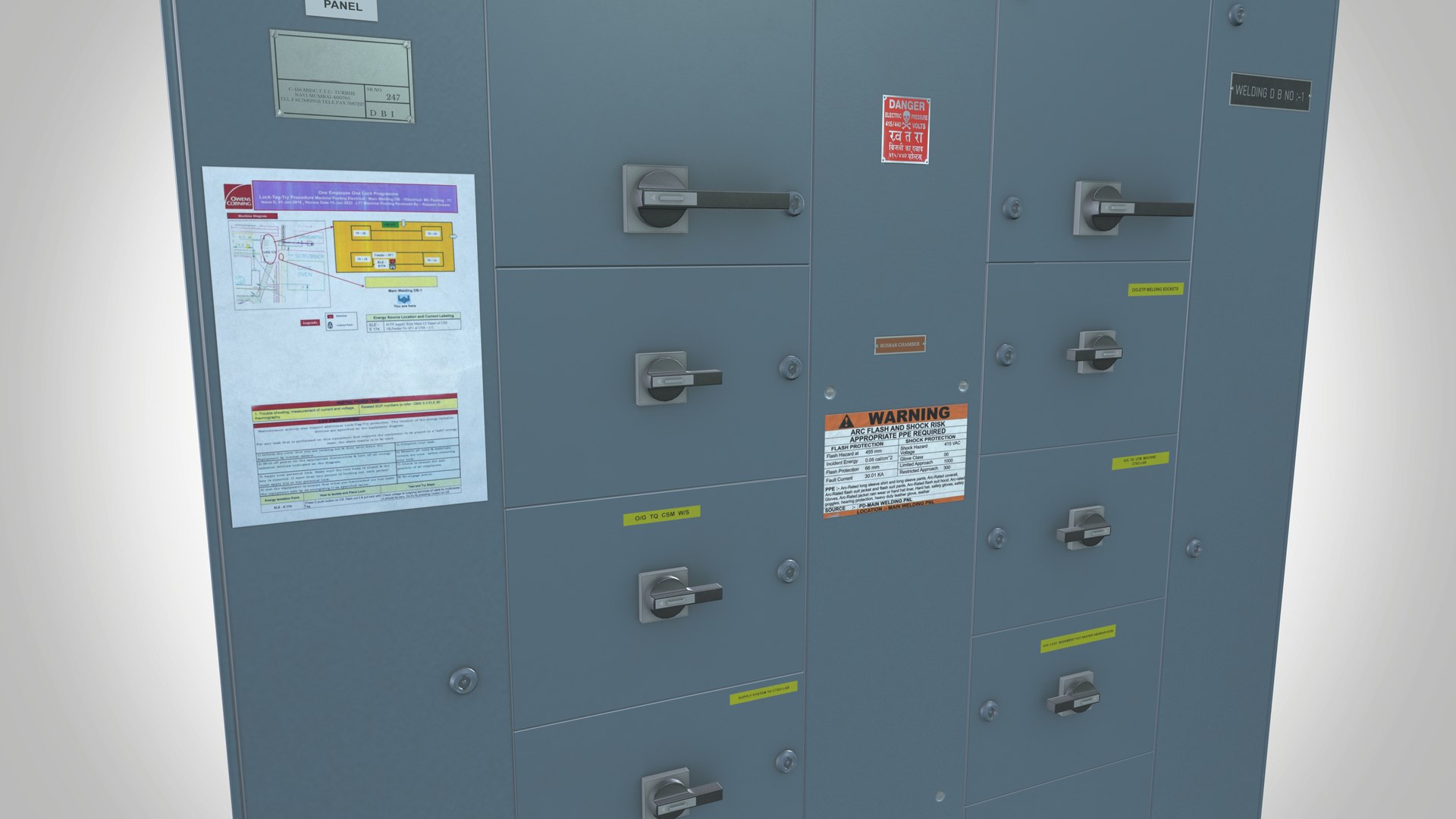 3D Electric Control Panel Model - TurboSquid 2267445