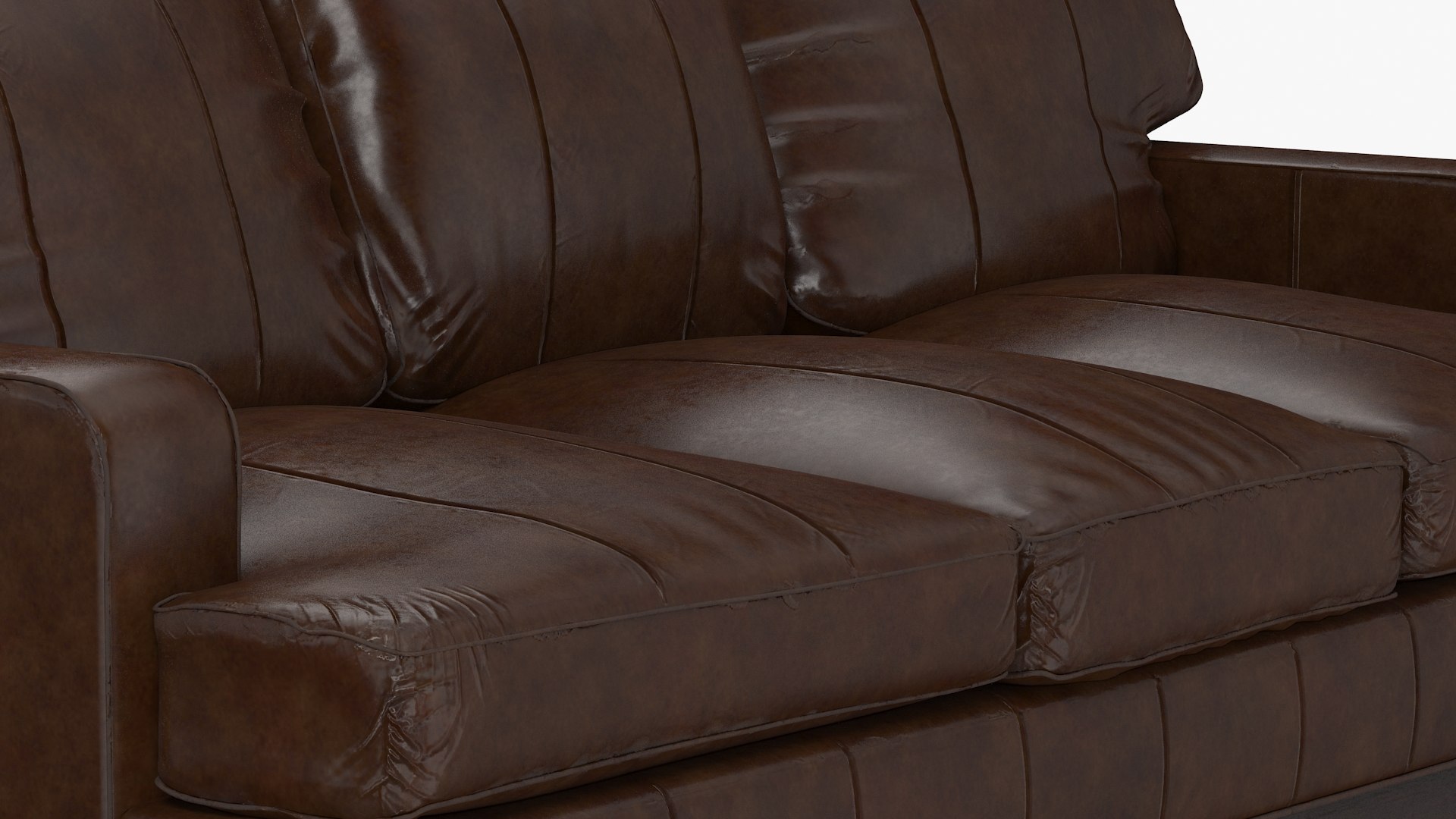 3D model Ethan Allen Arcata leather sofa - TurboSquid 1994047