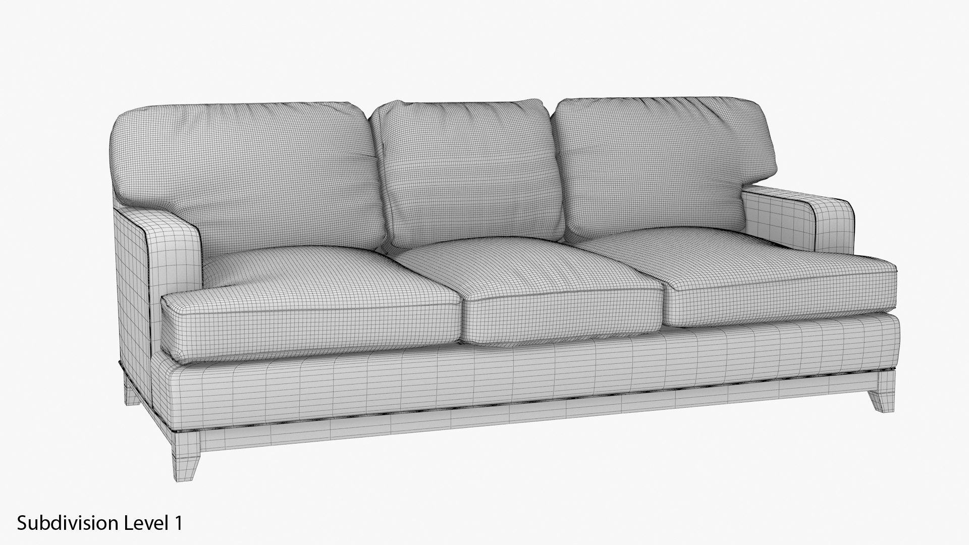 3D model Ethan Allen Arcata leather sofa - TurboSquid 1994047