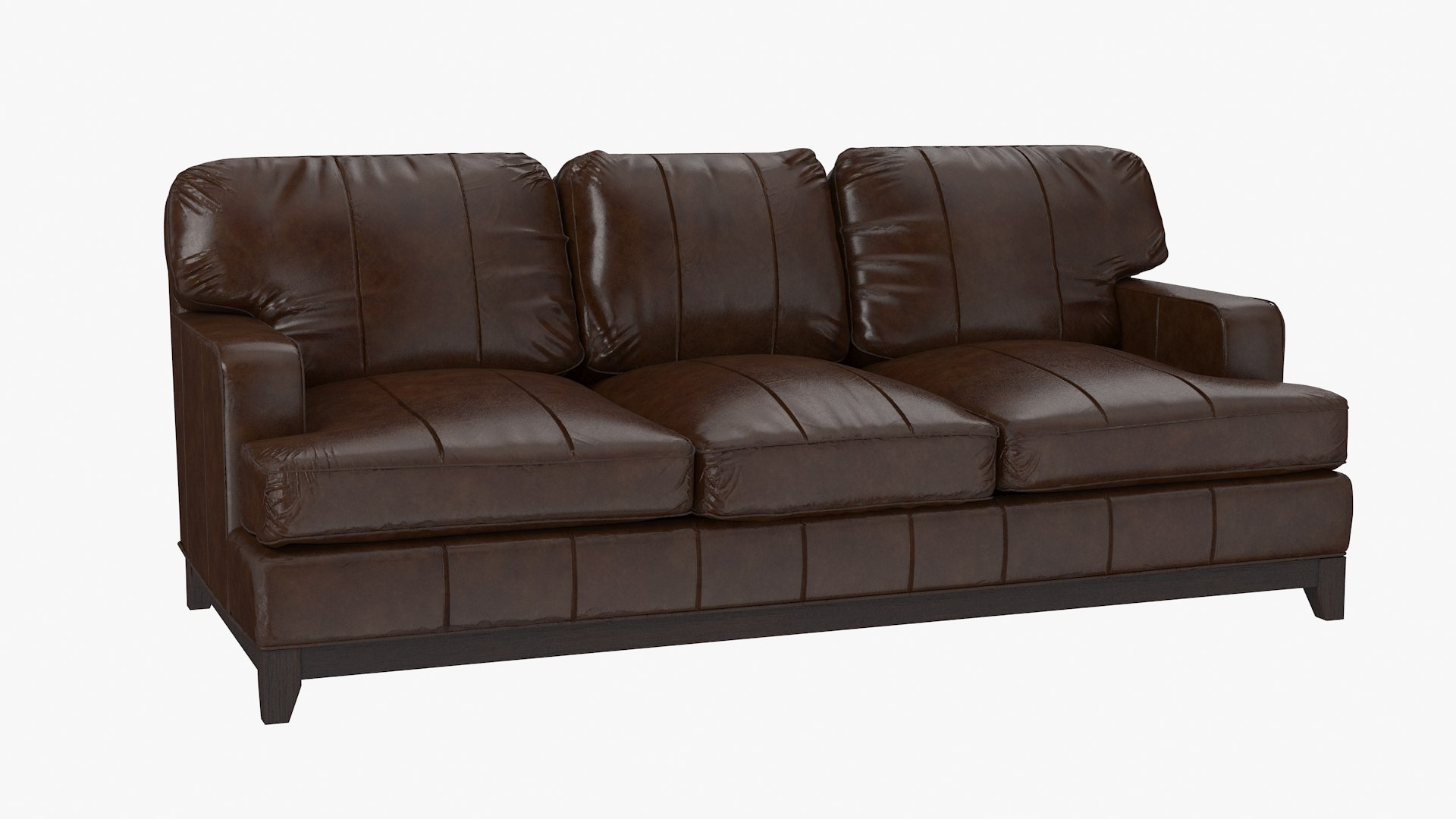 3D model Ethan Allen Arcata leather sofa - TurboSquid 1994047