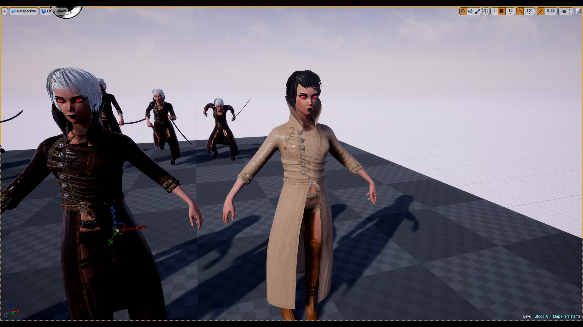 Blood GIrl 3D Model - TurboSquid 1869365