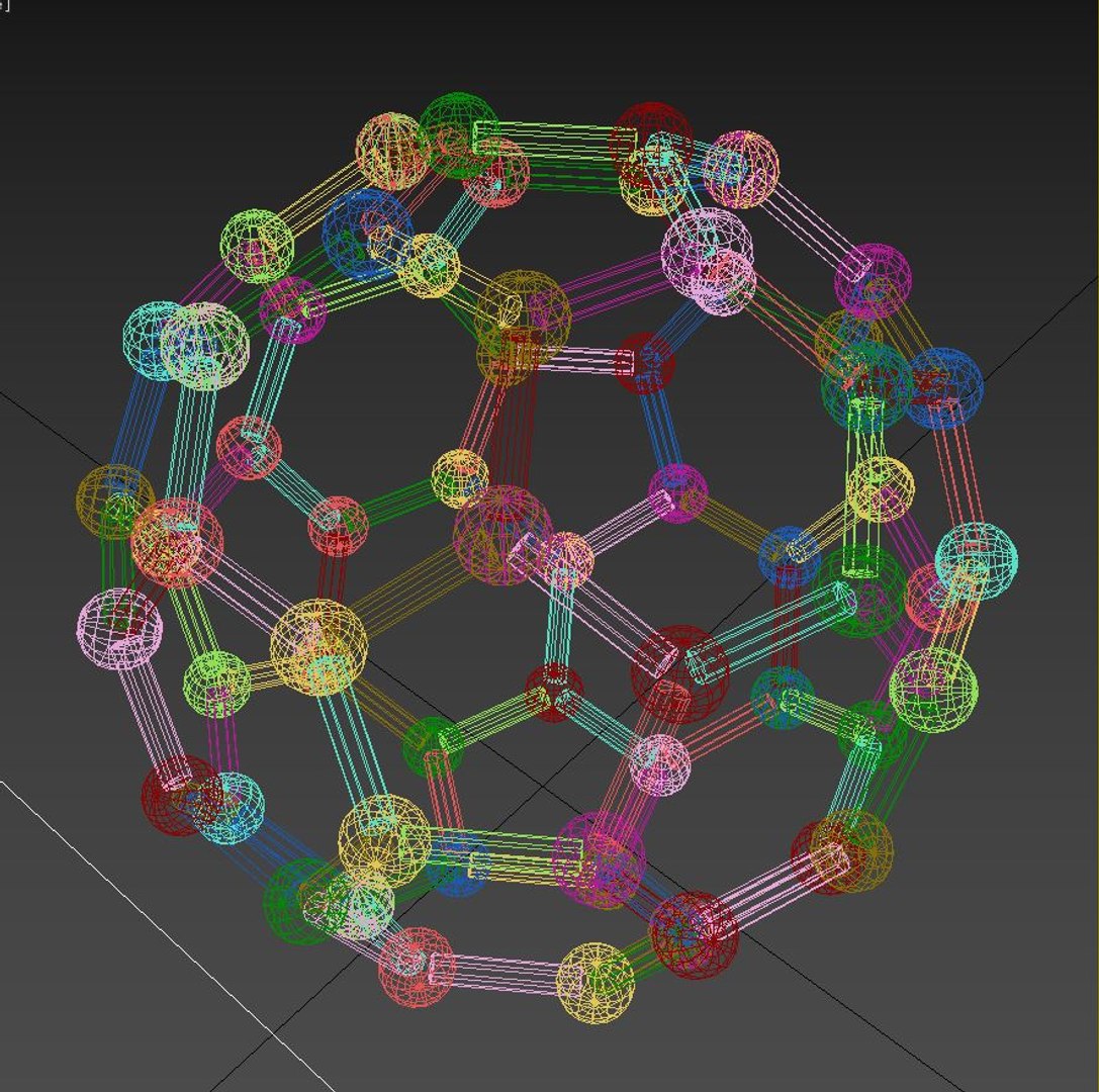 Buckyball Atom Chemistry 3D Model - TurboSquid 1359876