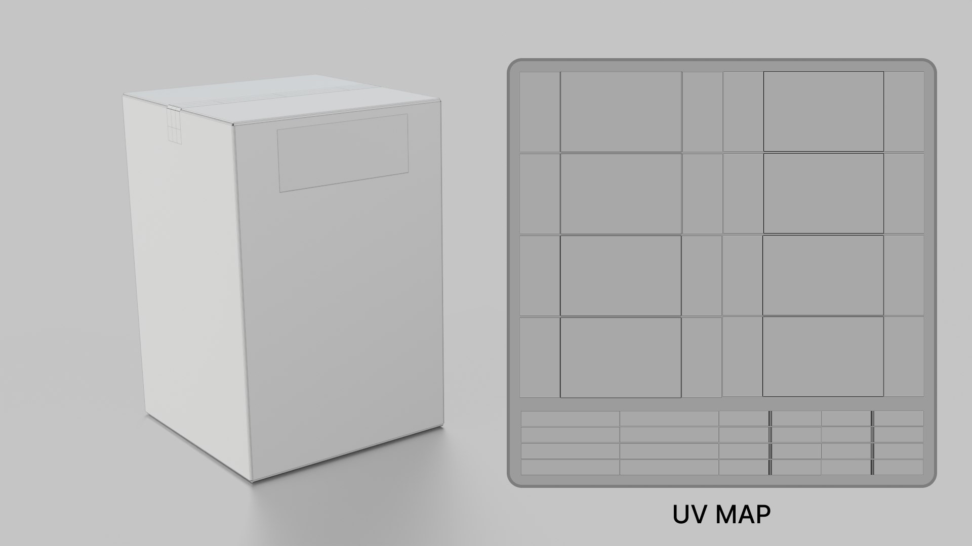 3D Cardboard Cube Deep Storage Box - Rigged And Fully Customizable ...