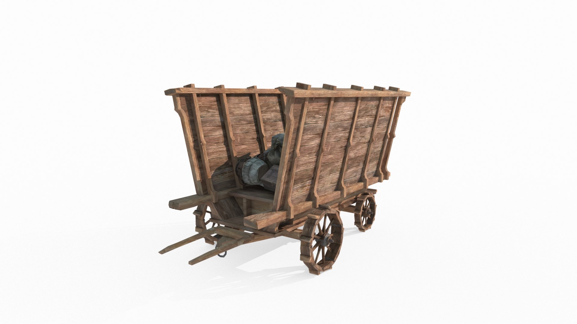 Ancient Animal Powered Carts 3D Model - TurboSquid 2313640