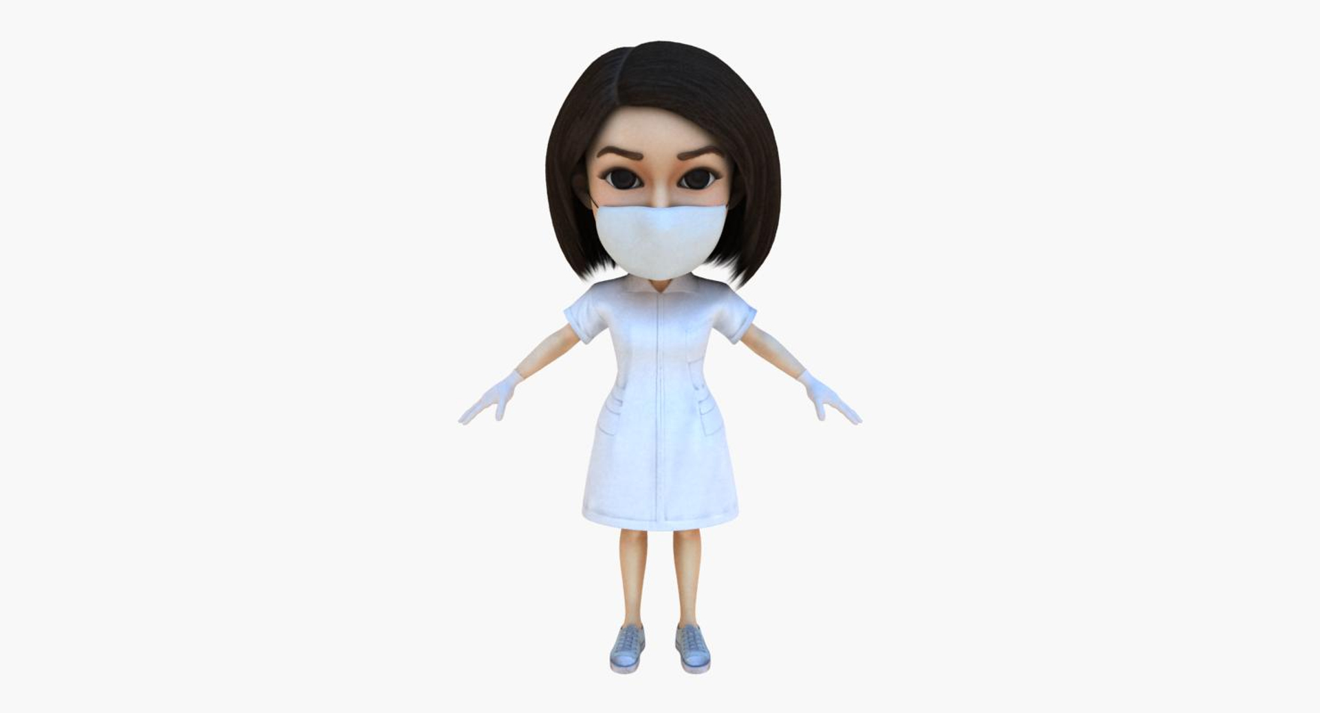 Doctor Female 3d Model