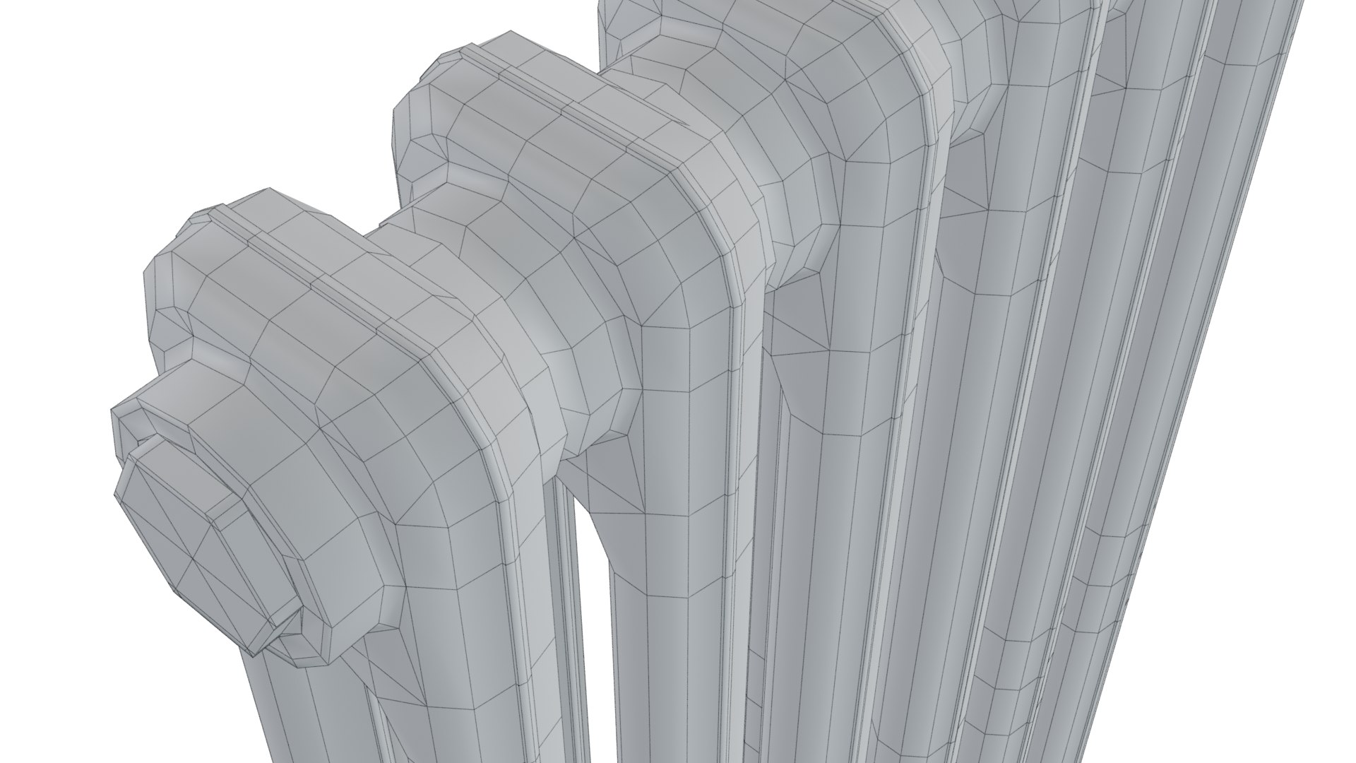 Classic Cast Iron Radiator 2C6 3D Model - TurboSquid 2357398