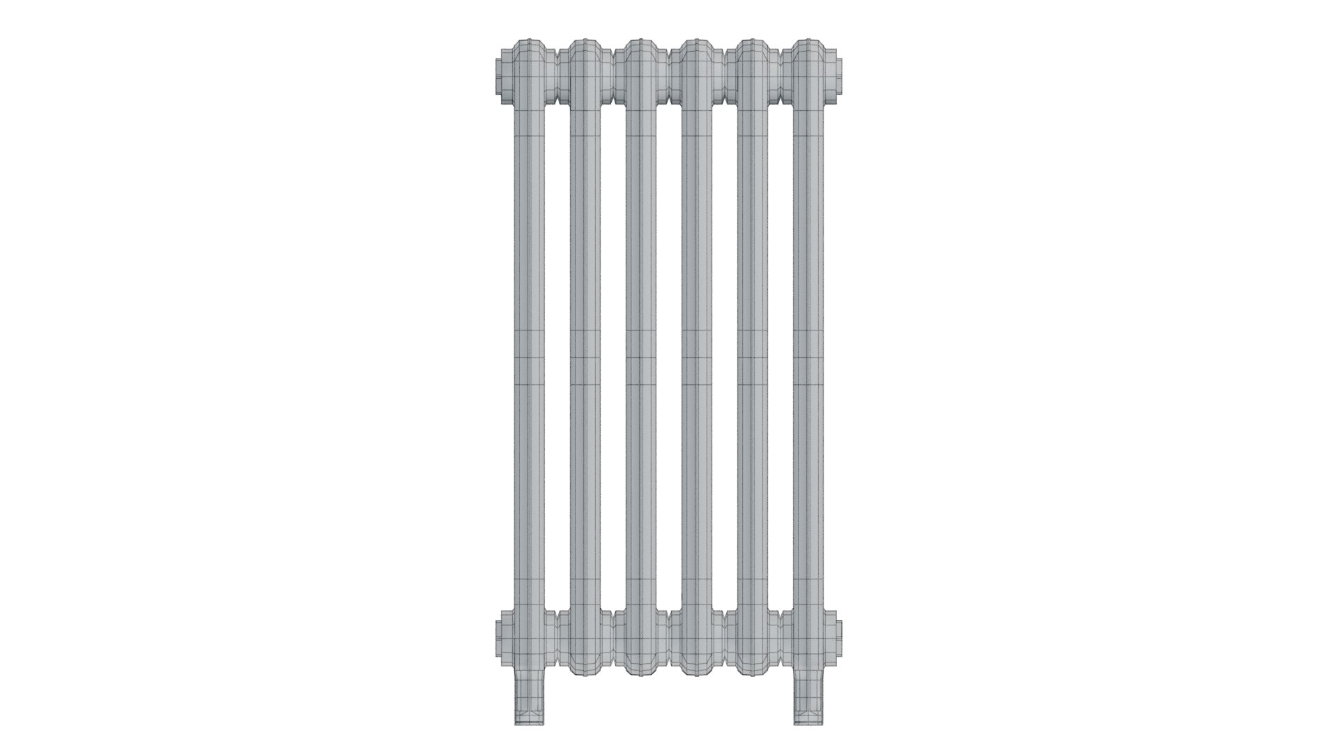 Classic Cast Iron Radiator 2C6 3D Model - TurboSquid 2357398