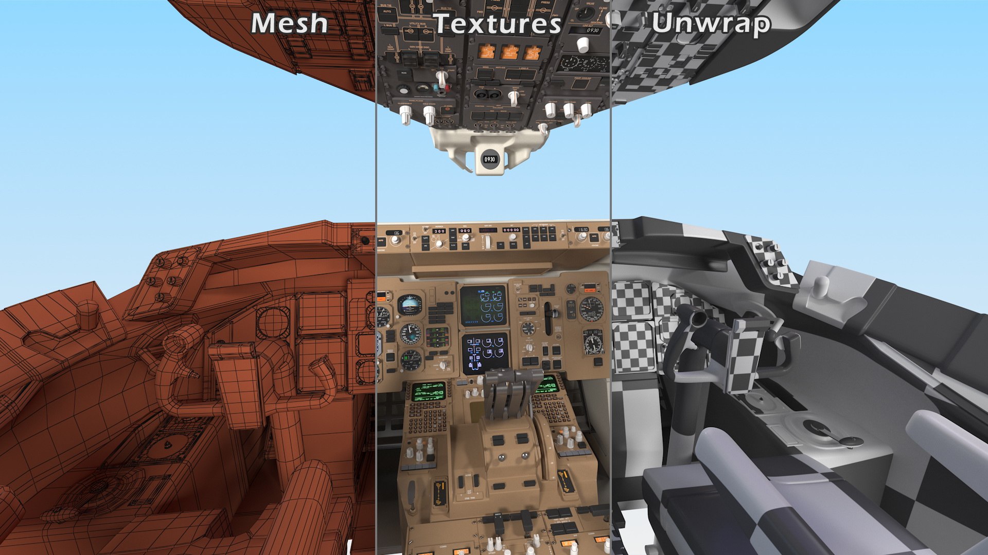 3D model cockpits controls 2 - TurboSquid 1676604