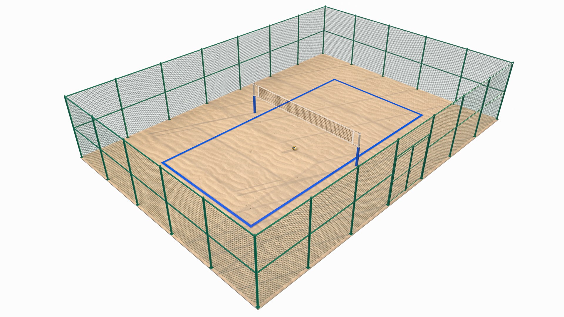 Volleyball Court 01 Model - TurboSquid 2054190