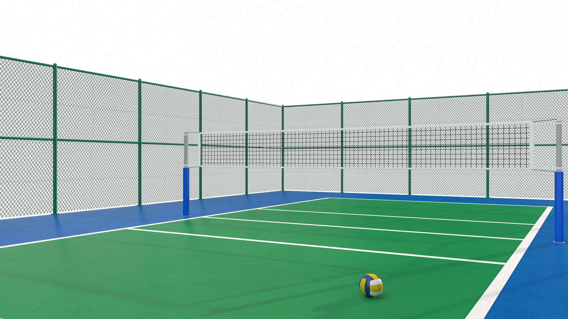 Volleyball Court 01 model - TurboSquid 2054190