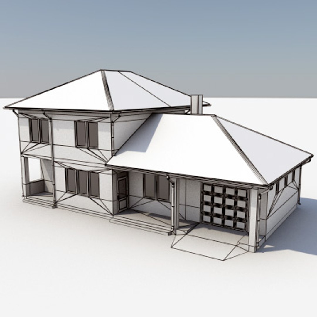3d Story House Model