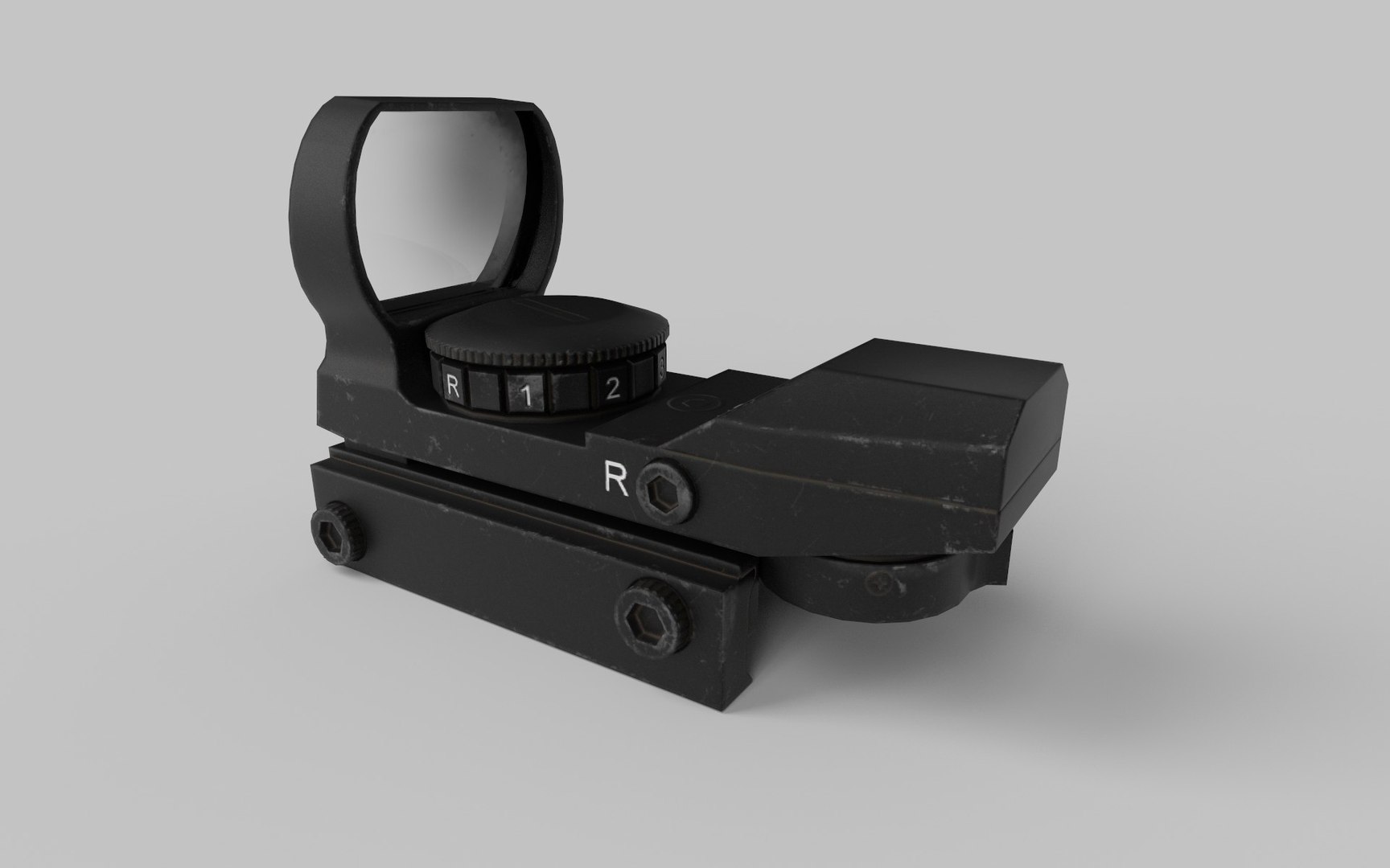 Red Dot Sight Low-poly 3D model 3D model - TurboSquid 1821058