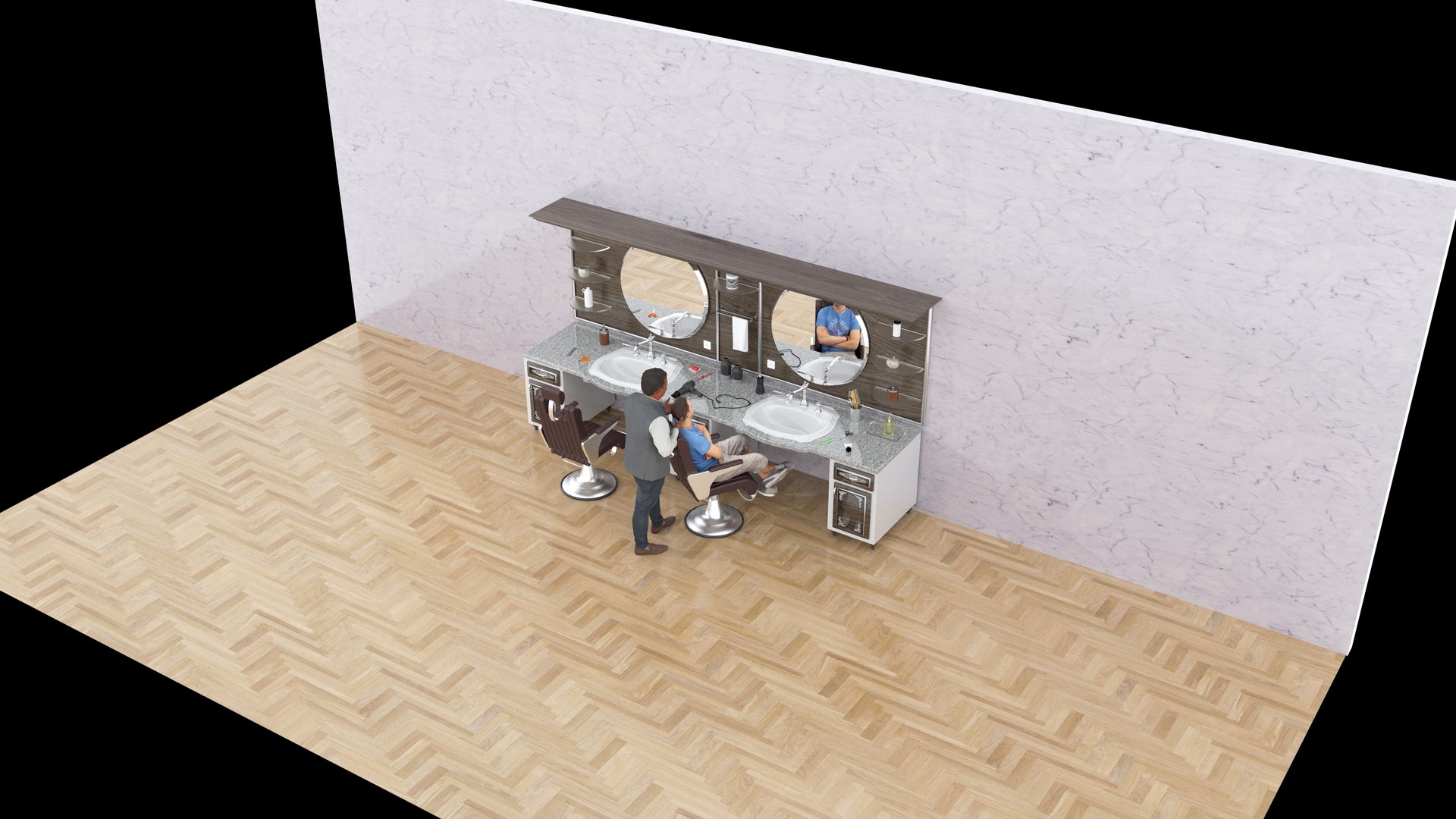 3D Coiffeur 4K Model - TurboSquid 2388289