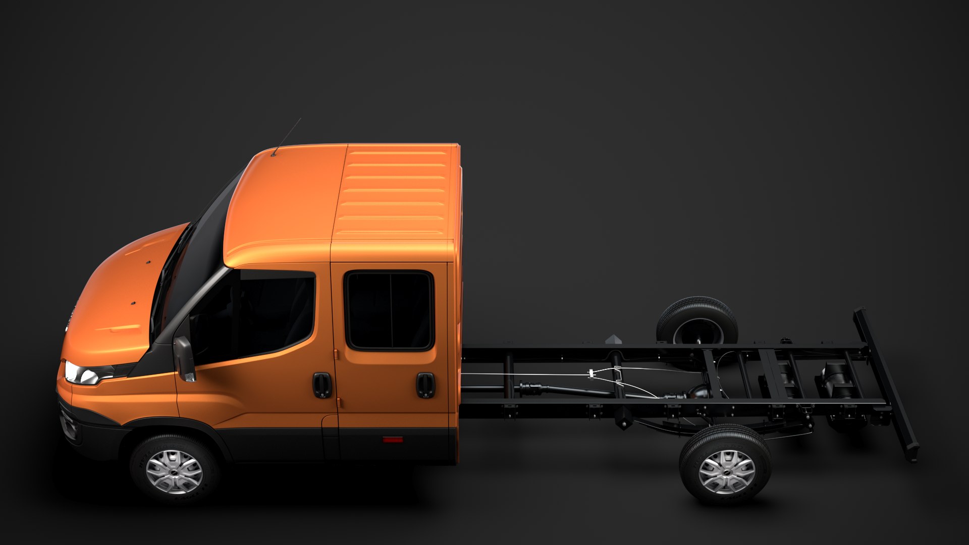 3D Iveco Daily Crew Cab - TurboSquid 1554094