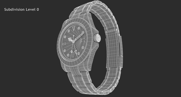 3d model realistic rolex explorer ii