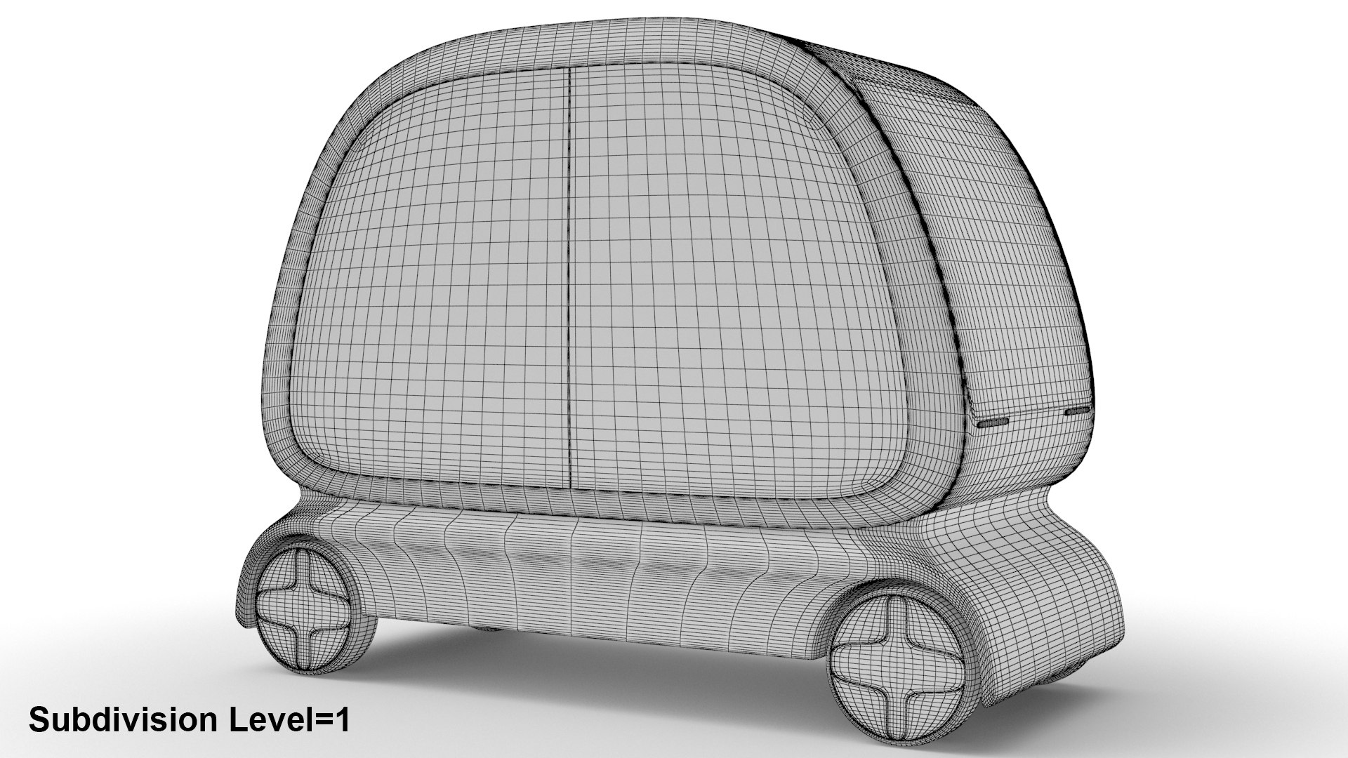 Electric Shuttle Car Model - TurboSquid 1454420